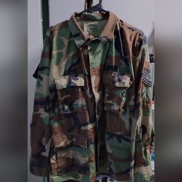 Vintage | Jackets & Coats | Vintage 8s 90s Us Army Camo Bdu 4pocket ...